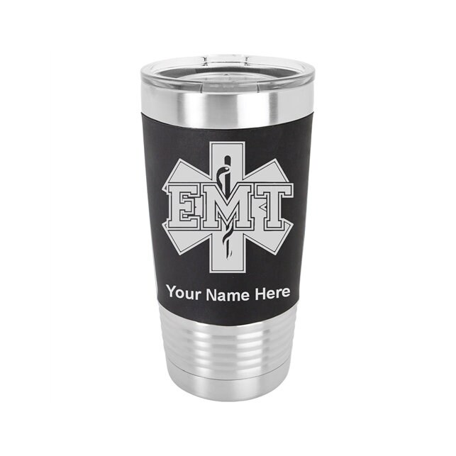 20oz Silicone Tumbler Mug, EMT Emergency Medical Technician ...