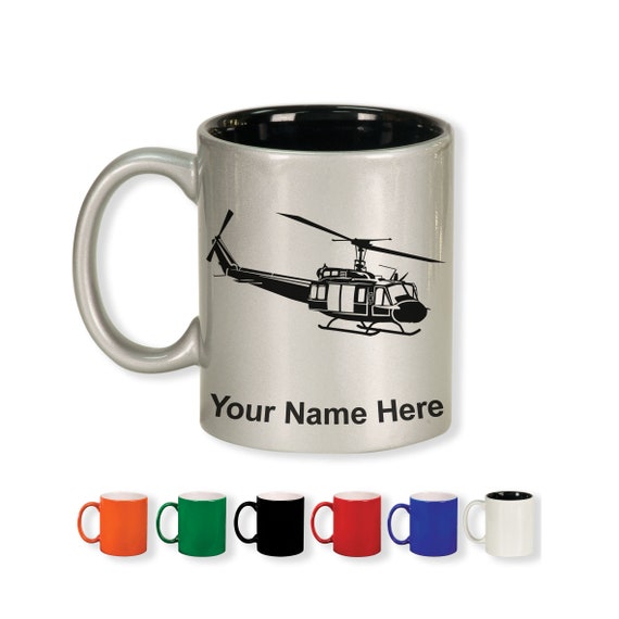 11oz Round Ceramic Coffee Mug Military Helicopter 2 | Etsy