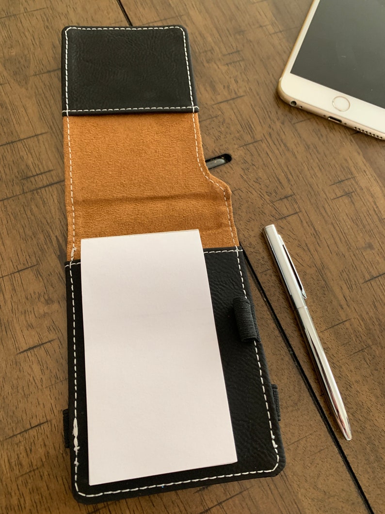 Faux Leather Mini Notepad, freemason Symbol, Personalized Engraving ...