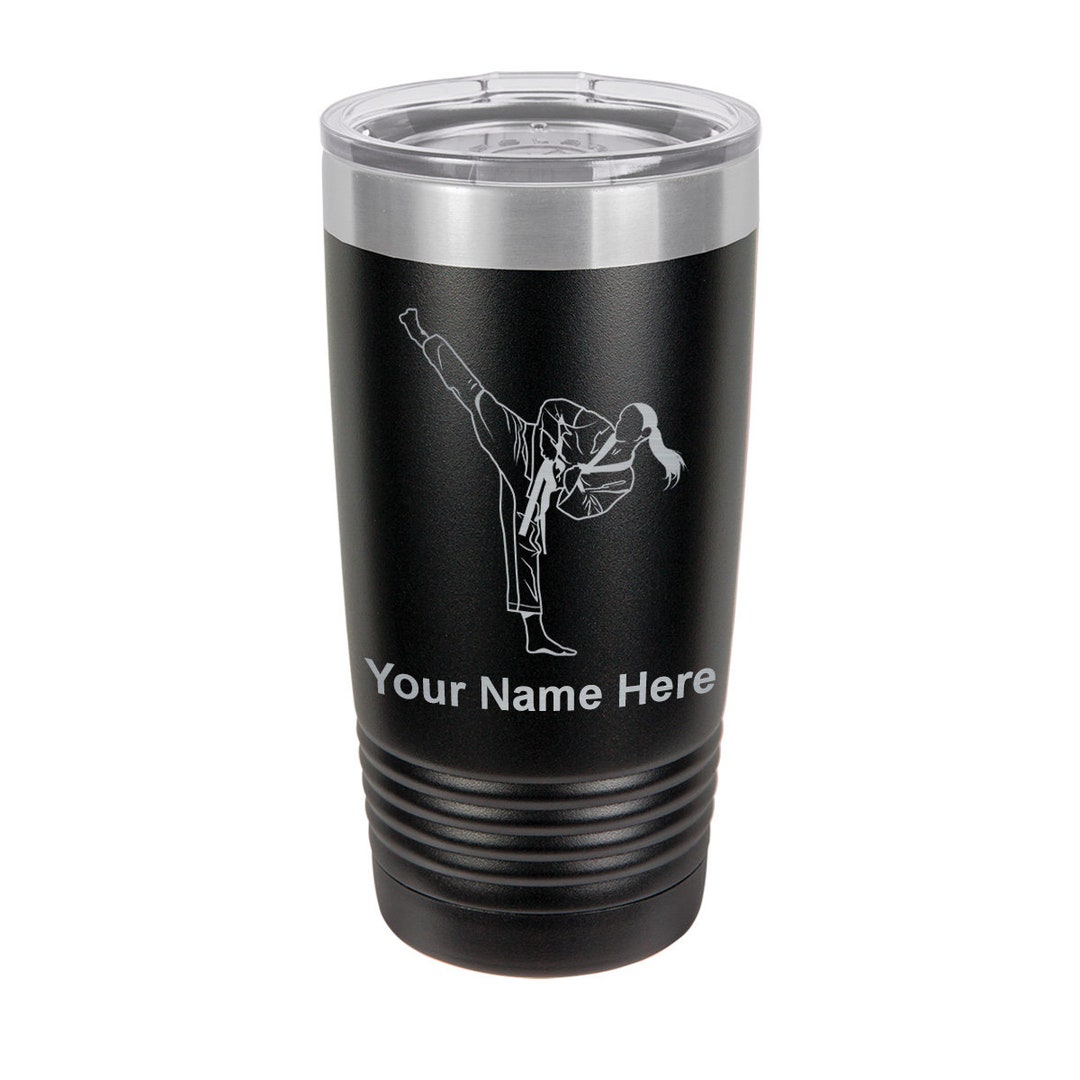 20oz Tumbler Mug, taekwondo Woman, Personalized Engraving Included - Etsy