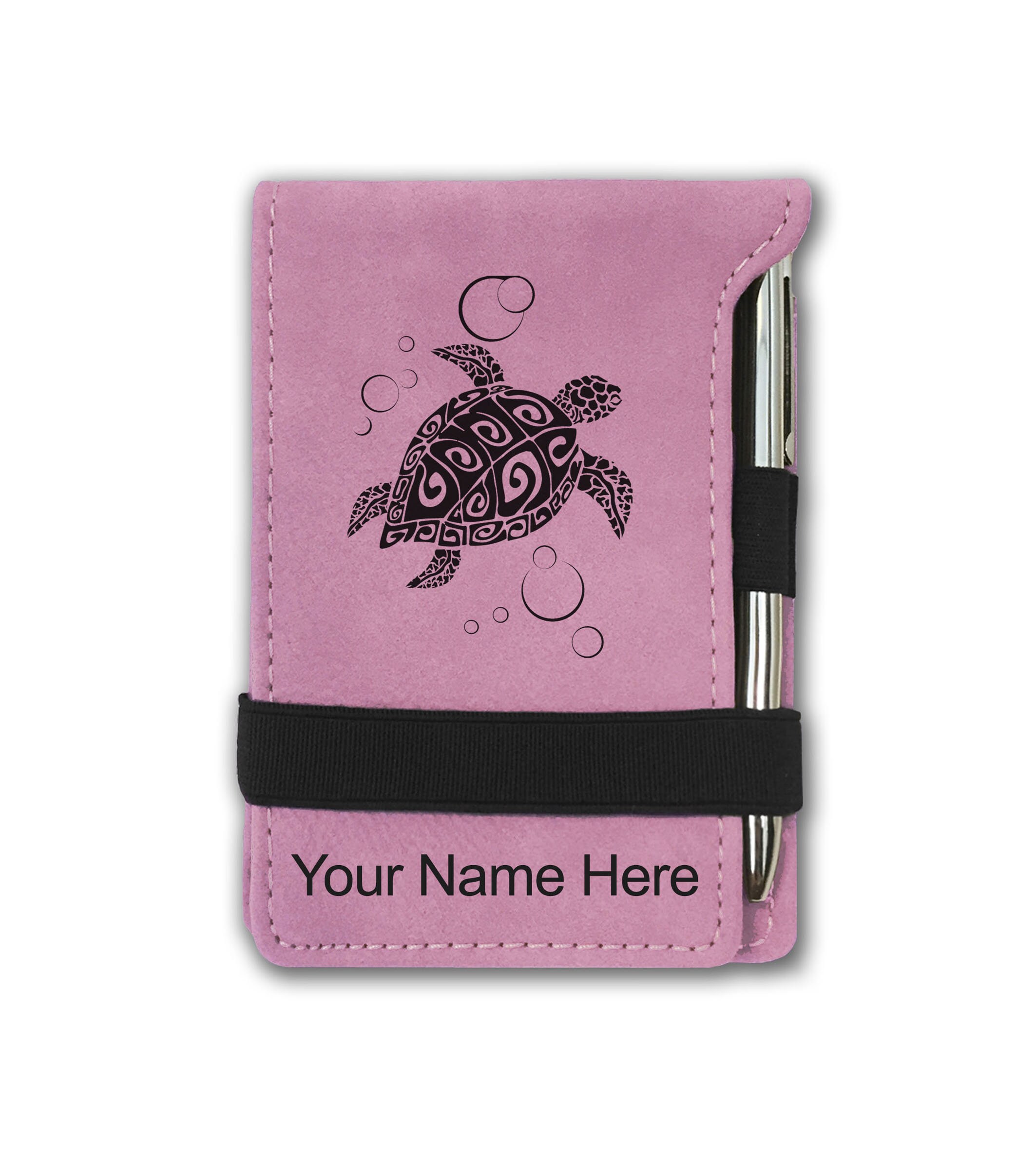Faux Leather Mini Notepadhawaiian Sea Turtle Personalized - Etsy