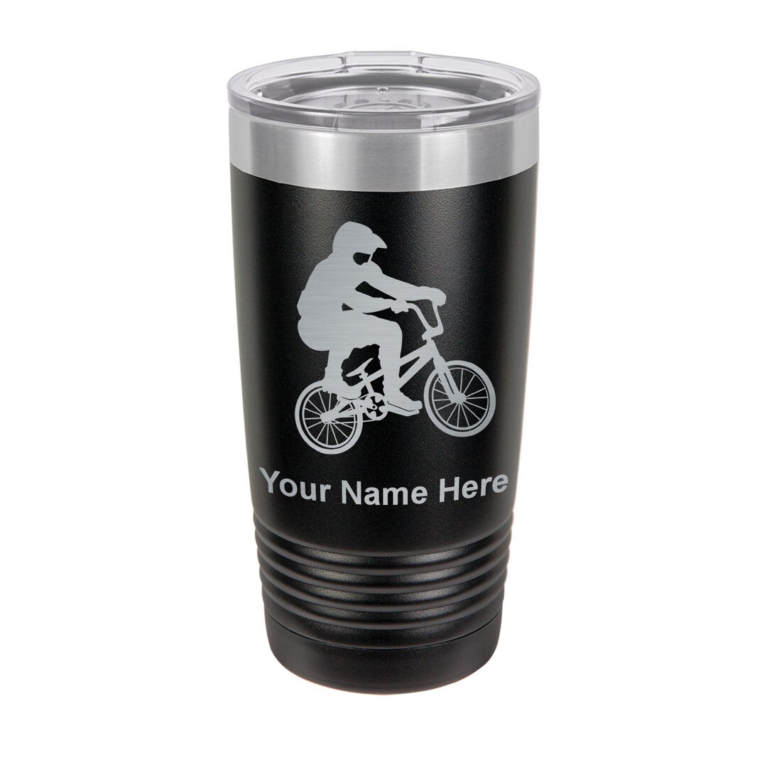 20oz Tumbler Mug, bmx Rider, Personalized Engraving Included - Etsy