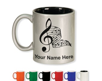 Musical Notes Mug - Etsy