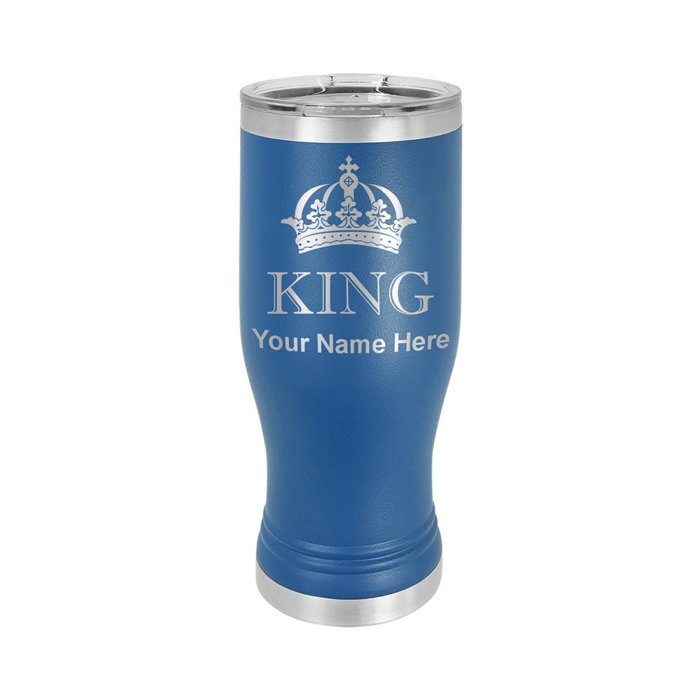 20oz Pilsner Mug King Crown Personalized Engraving Included | Etsy