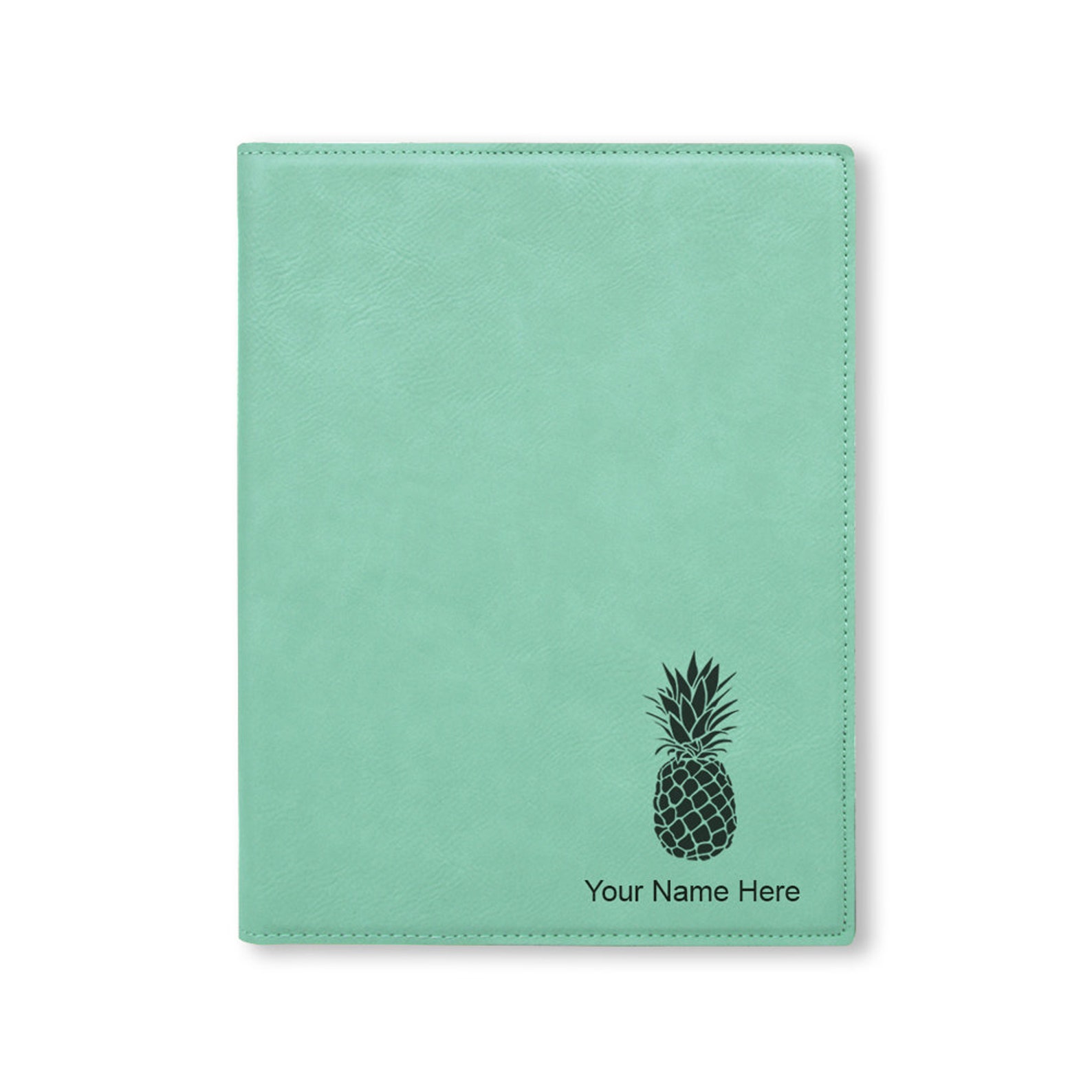 Small 7 X 9 Portfolio Notepad, Pineapple, Personalized Engraving ...