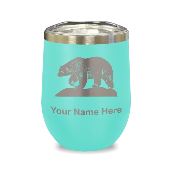 Bear Double Glass Mug Etsy