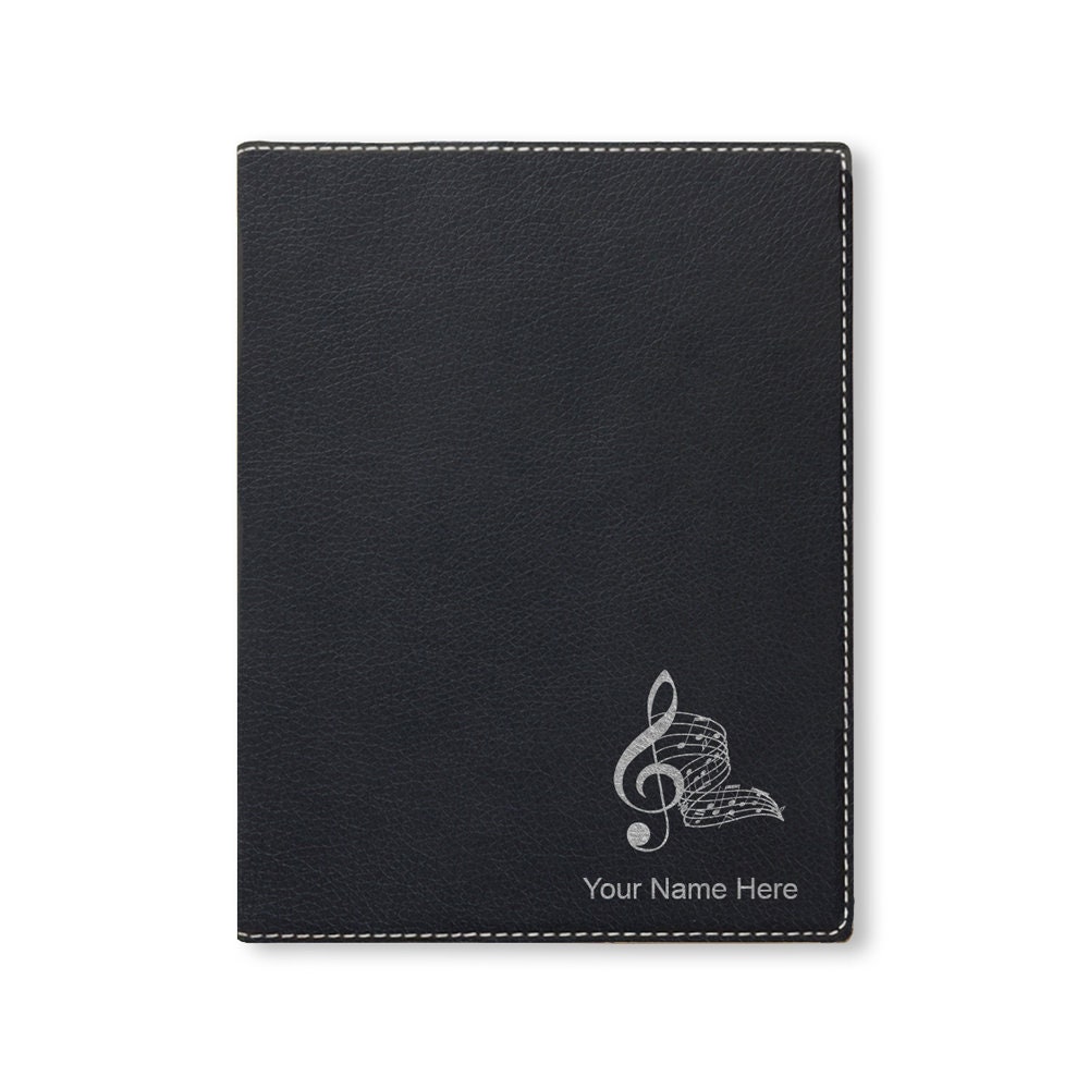 Large 9.5 X 12 Portfolio Notepad Musical Notes | Etsy