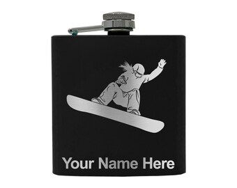 Winter Flask Glossy Blue Flask let It Snow perfect Gift for the Season ...