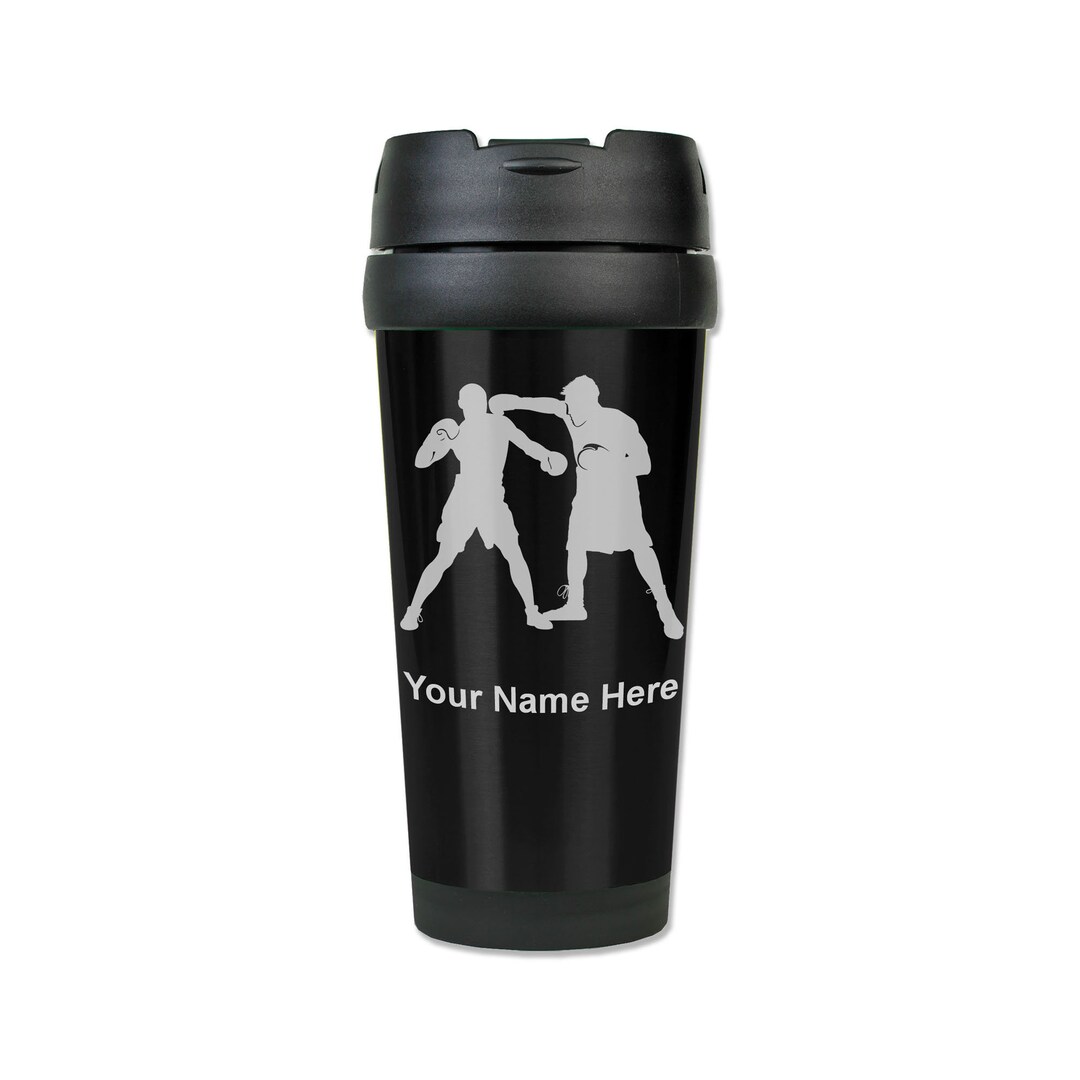 16oz Coffee Travel Mug, Boxers Boxing, Personalized Engraving Included ...