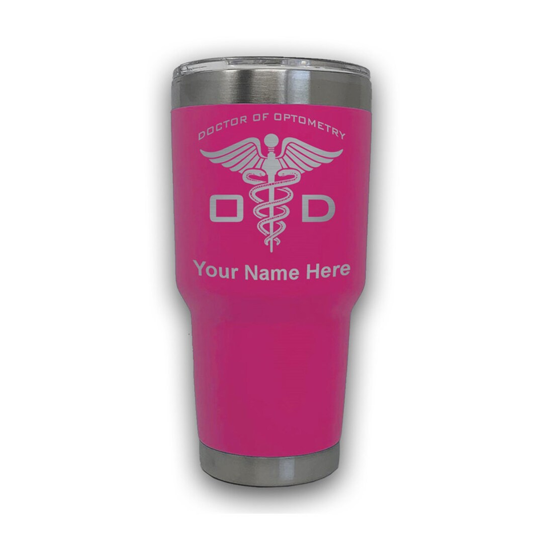 Lasergram 30oz Tumbler Mug, OD Doctor of Optometry, Personalized ...