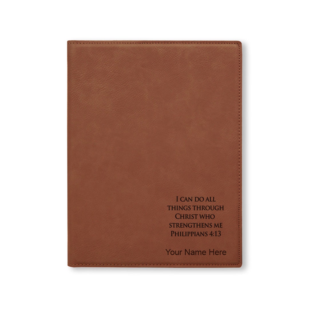 Large 9.5 X 12 Portfolio Notepad, Bible Verse Philippians 4-13 ...