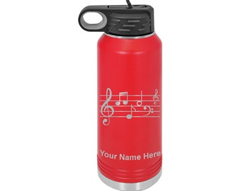Music Water Bottle | Etsy