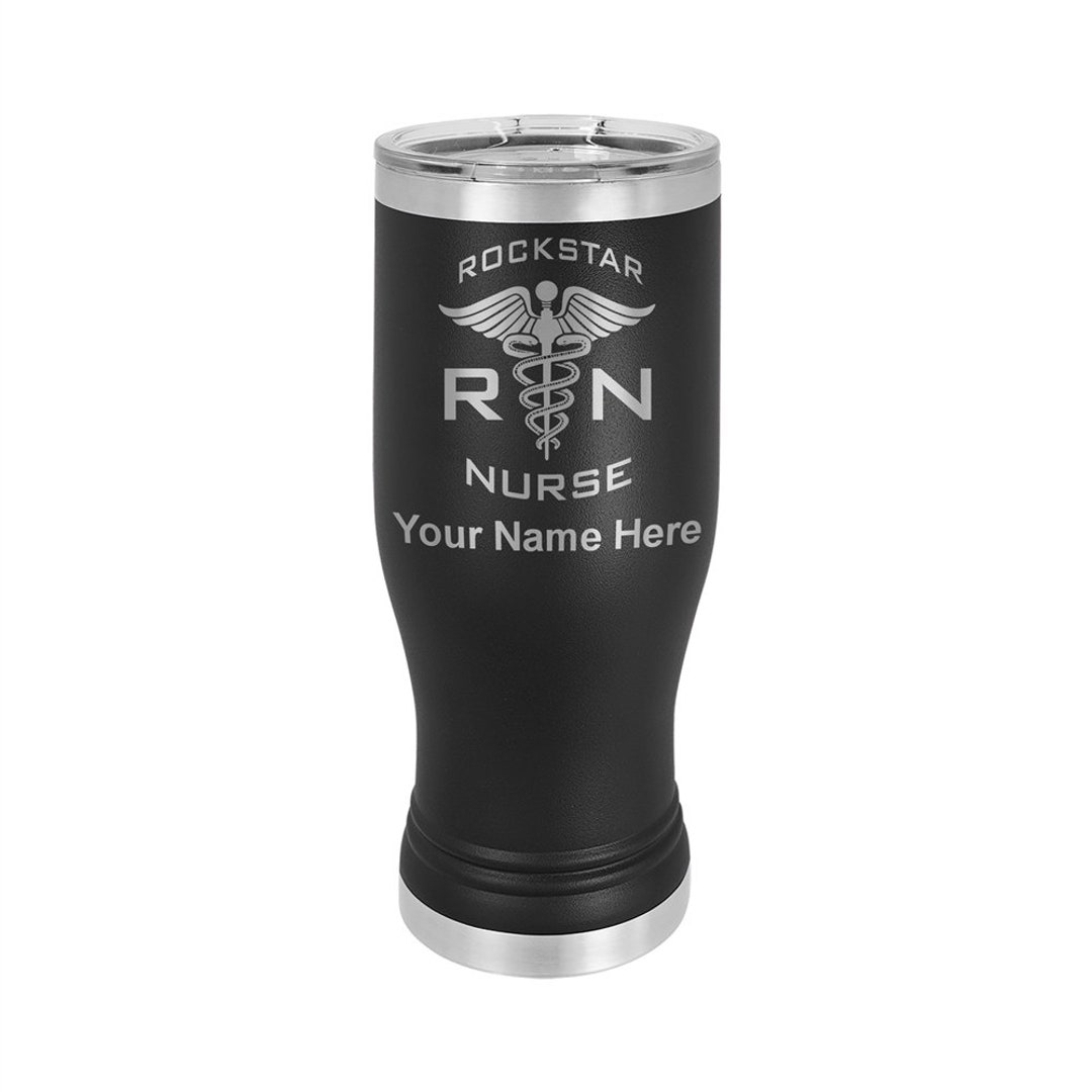20oz Pilsner Mug, RN Rockstar Nurse, Personalized Engraving Included - Etsy