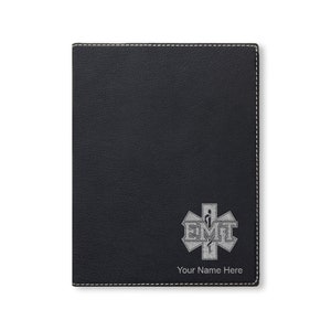 Large 9.5 X 12 Portfolio Notepad, EMT Emergency Medical Technician ...