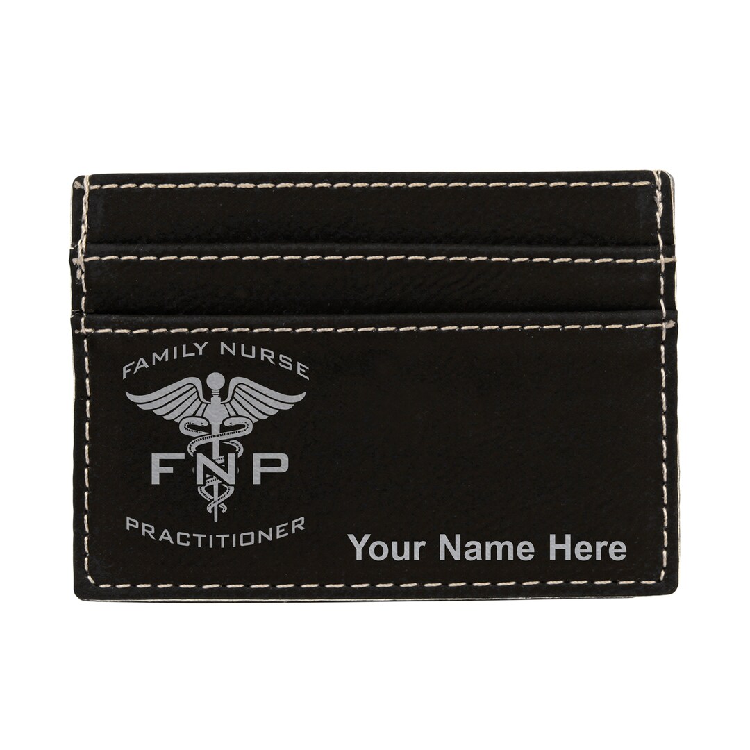 Faux Leather Money Clip Wallet FNP Family Nurse Practitioner - Etsy.de