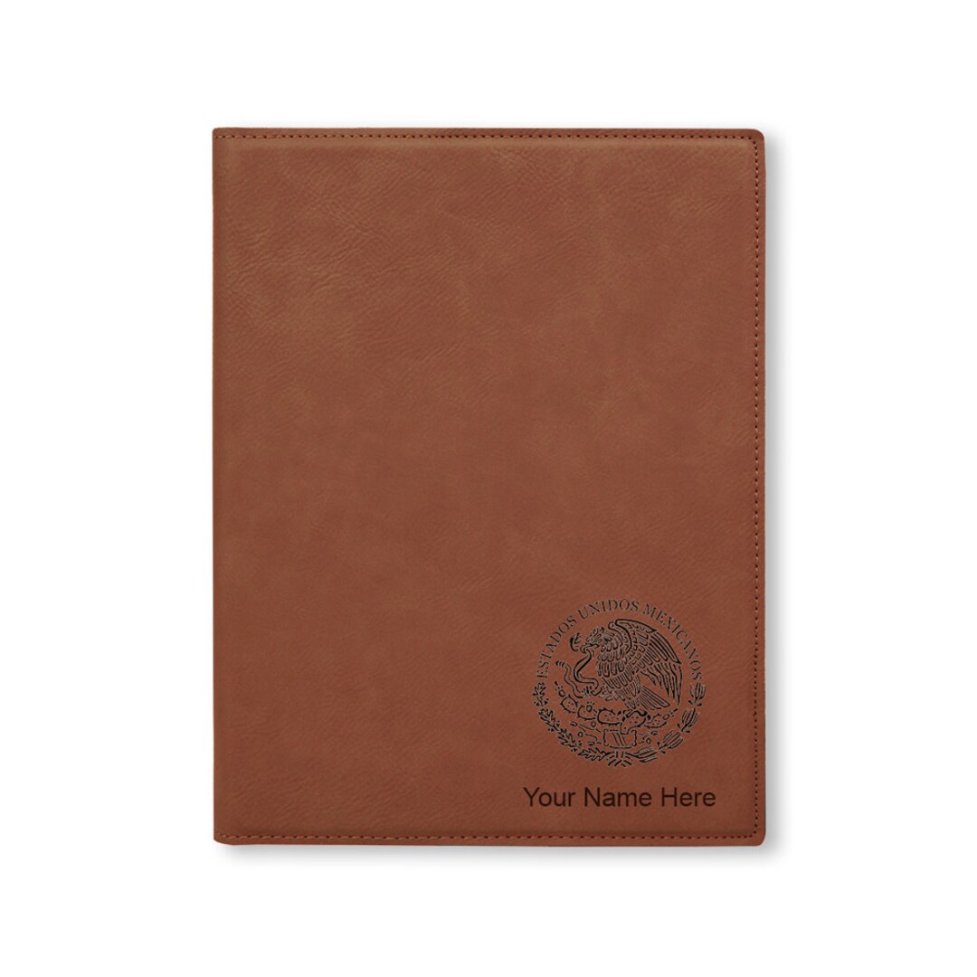 Large 9.5 X 12 Portfolio Notepad, Flag of Mexico, Personalized ...