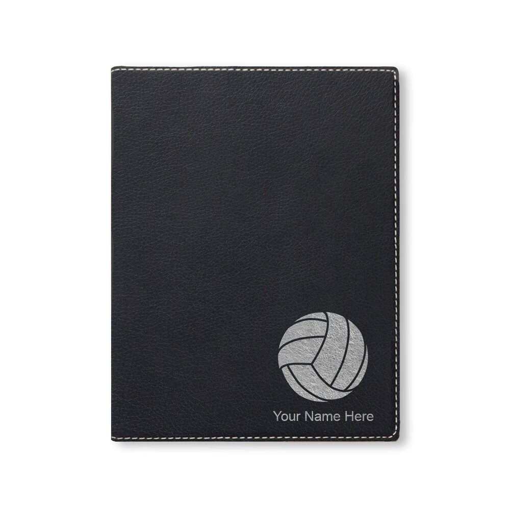 Large 9.5 X 12 Portfolio Notepad, Volleyball Ball, Personalized ...