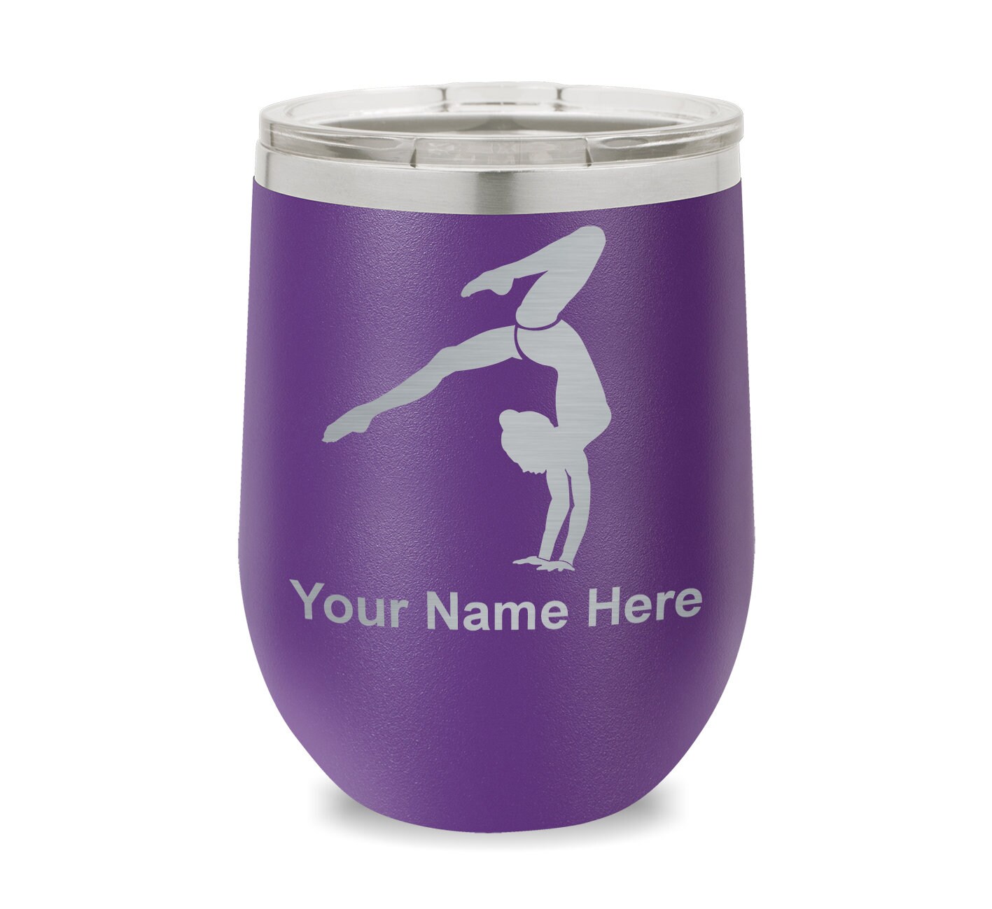 Wine Glass Tumblergymnast Handstand Personalized Engraving | Etsy