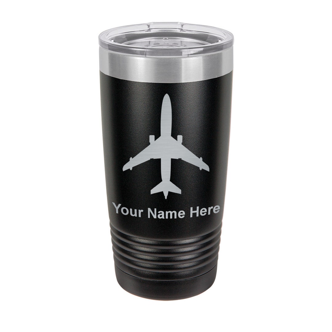 20oz Tumbler Mug, jet Airplane, Personalized Engraving Included - Etsy