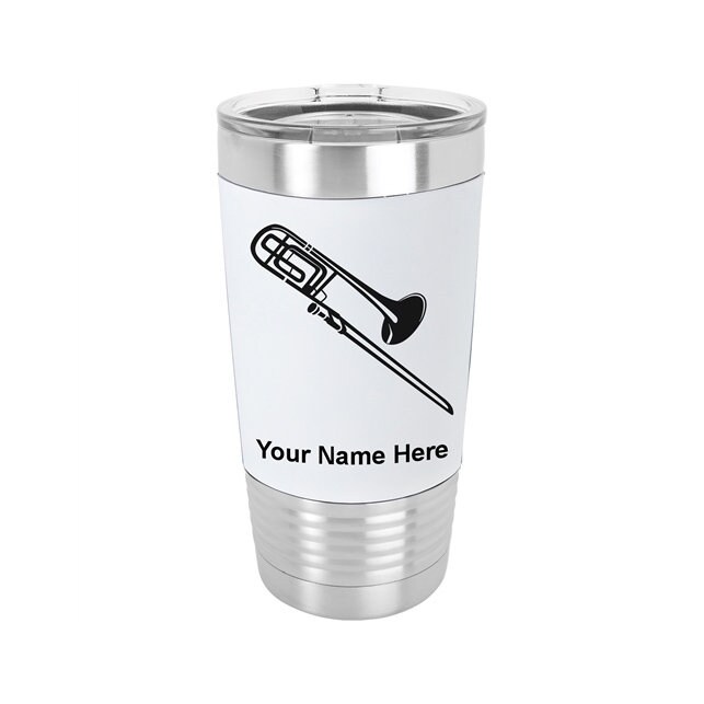 20oz Silicone Tumbler Mug, Trombone, Personalized Engraving Included - Etsy