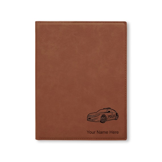 Large 9.5 X 12 Portfolio Notepad Police Car | Etsy