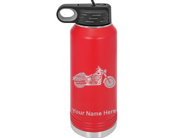 Motorcycle Water Bottle - Etsy