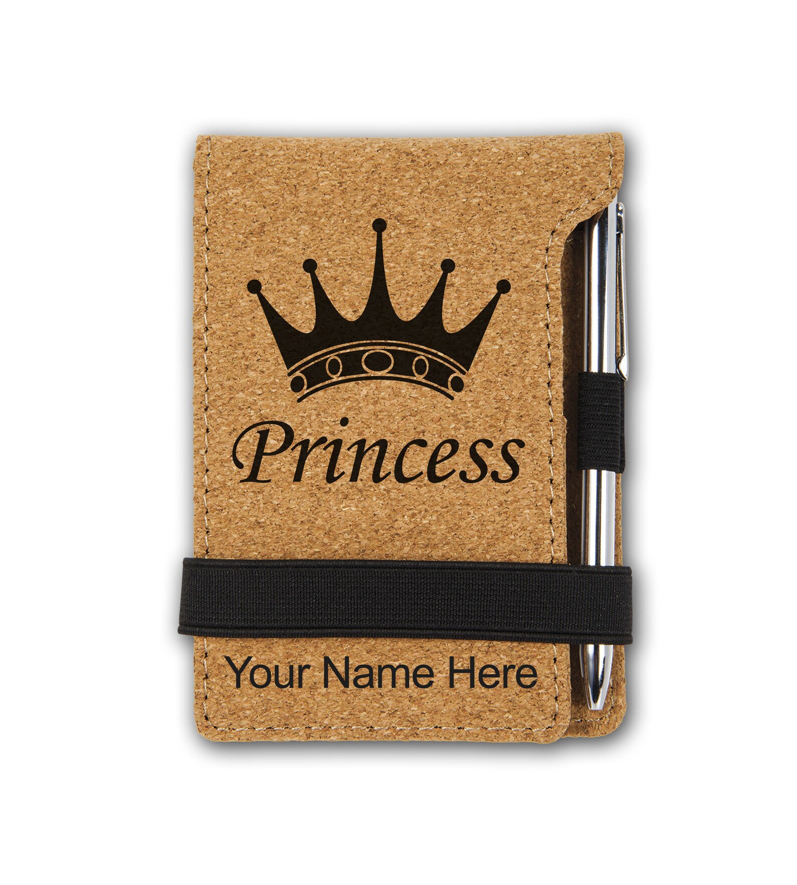 Faux Leather Mini NotepadPrincess Crown Personalized | Etsy