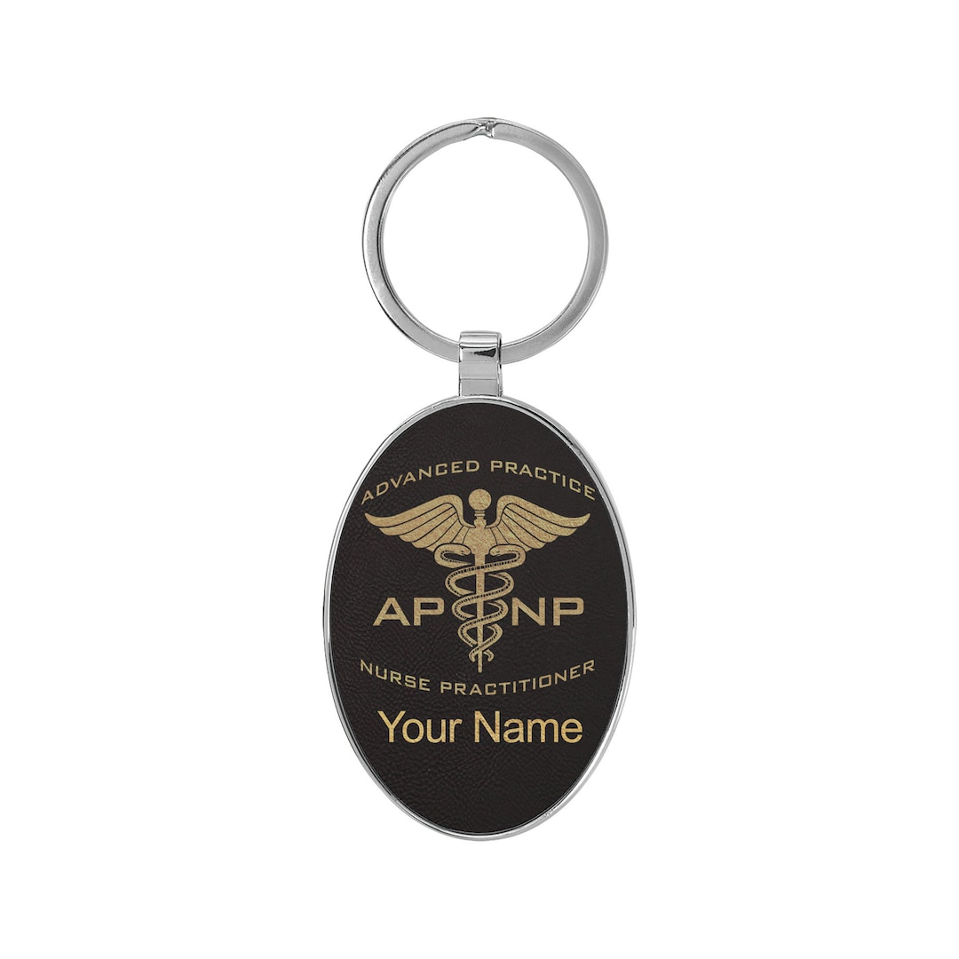 Oval Metal Frame Keychain, APNP Advanced Practice Nurse Practitioner ...