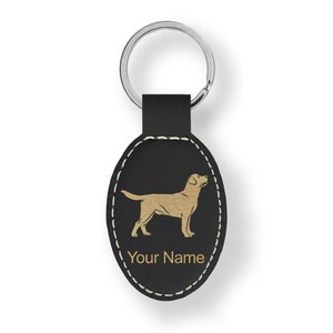 Dog Labrador Personalized Keychain - Etsy