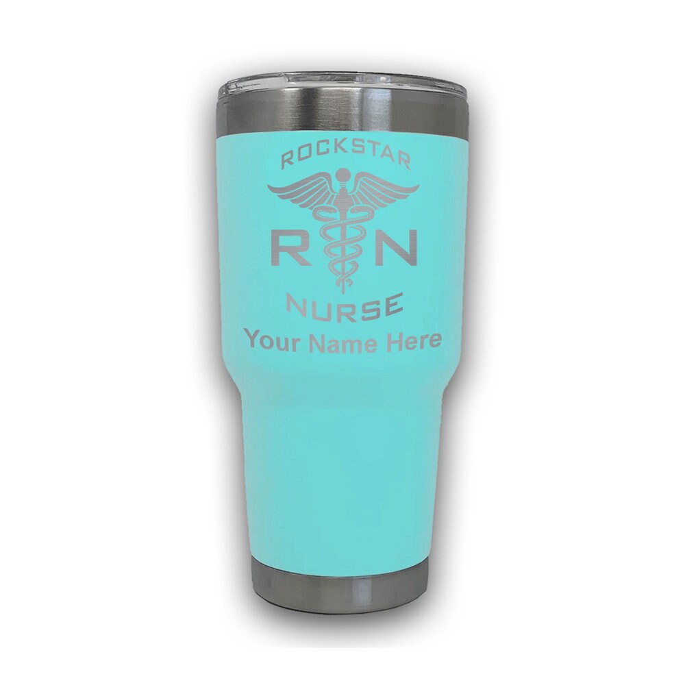 Lasergram 30oz Tumbler Mug RN Rockstar Nurse Personalized - Etsy