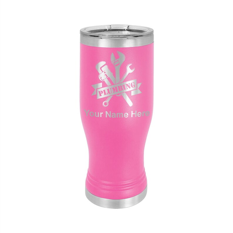 20oz Pilsner Mug, Plumbing, Personalized Engraving Included - Etsy