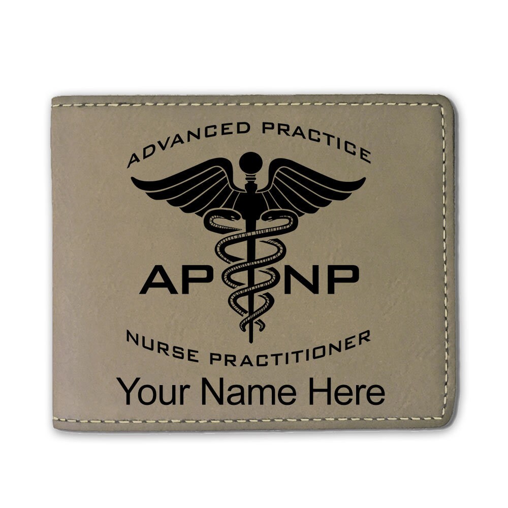 Faux Leather Bi-Fold Wallet APNP Advanced Practice Nurse | Etsy