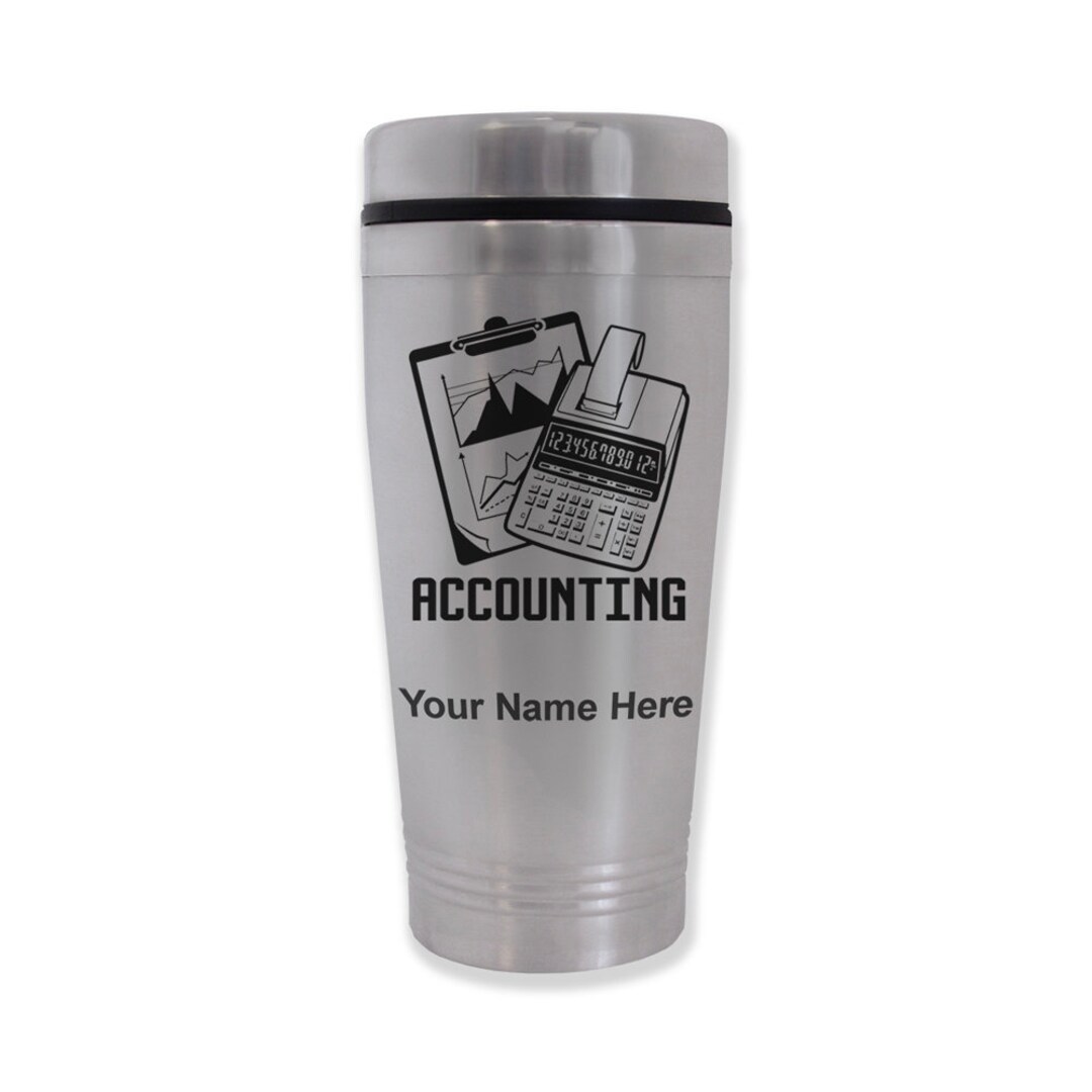 Commuter Travel Mug, Accounting, Personalized Engraving Included - Etsy