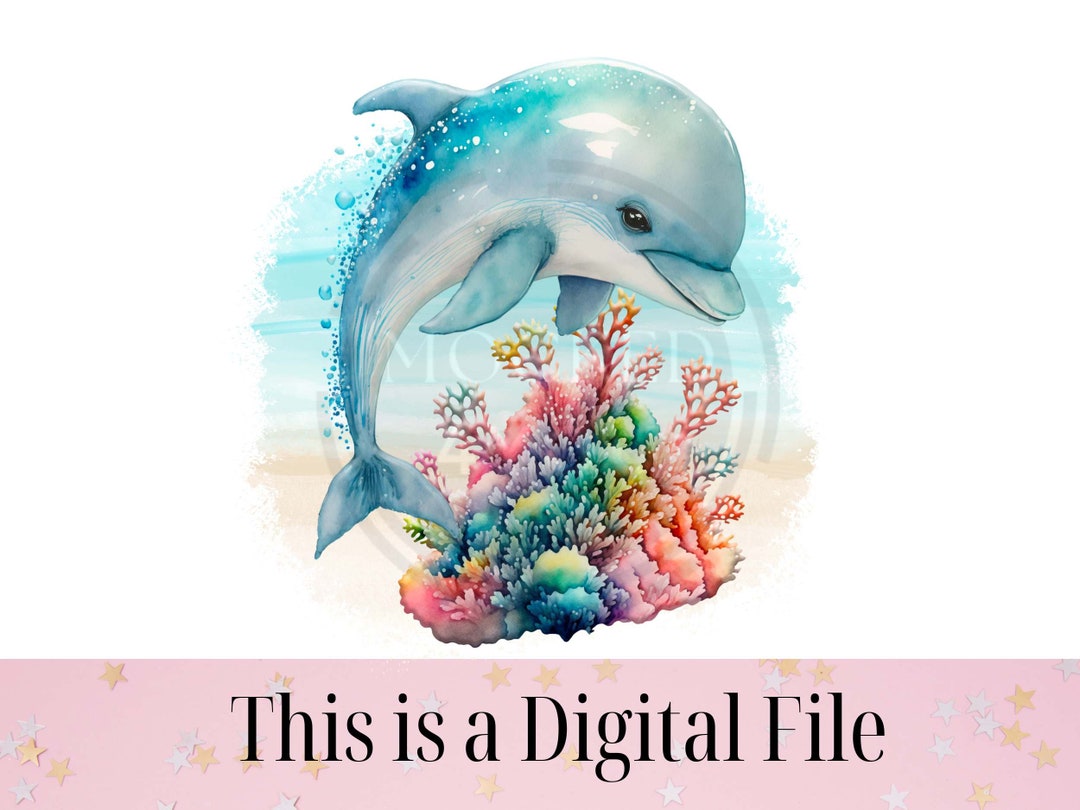 Dolphin PNG FILE- Digital Sublimation Ready High Quality Instant ...