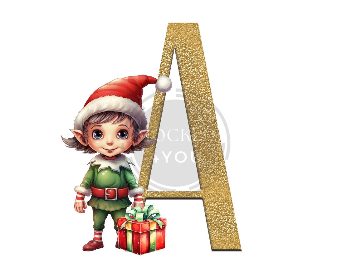 Boy Elf Alphabet A-Z Digital Sublimation Ready High Quality Instant ...