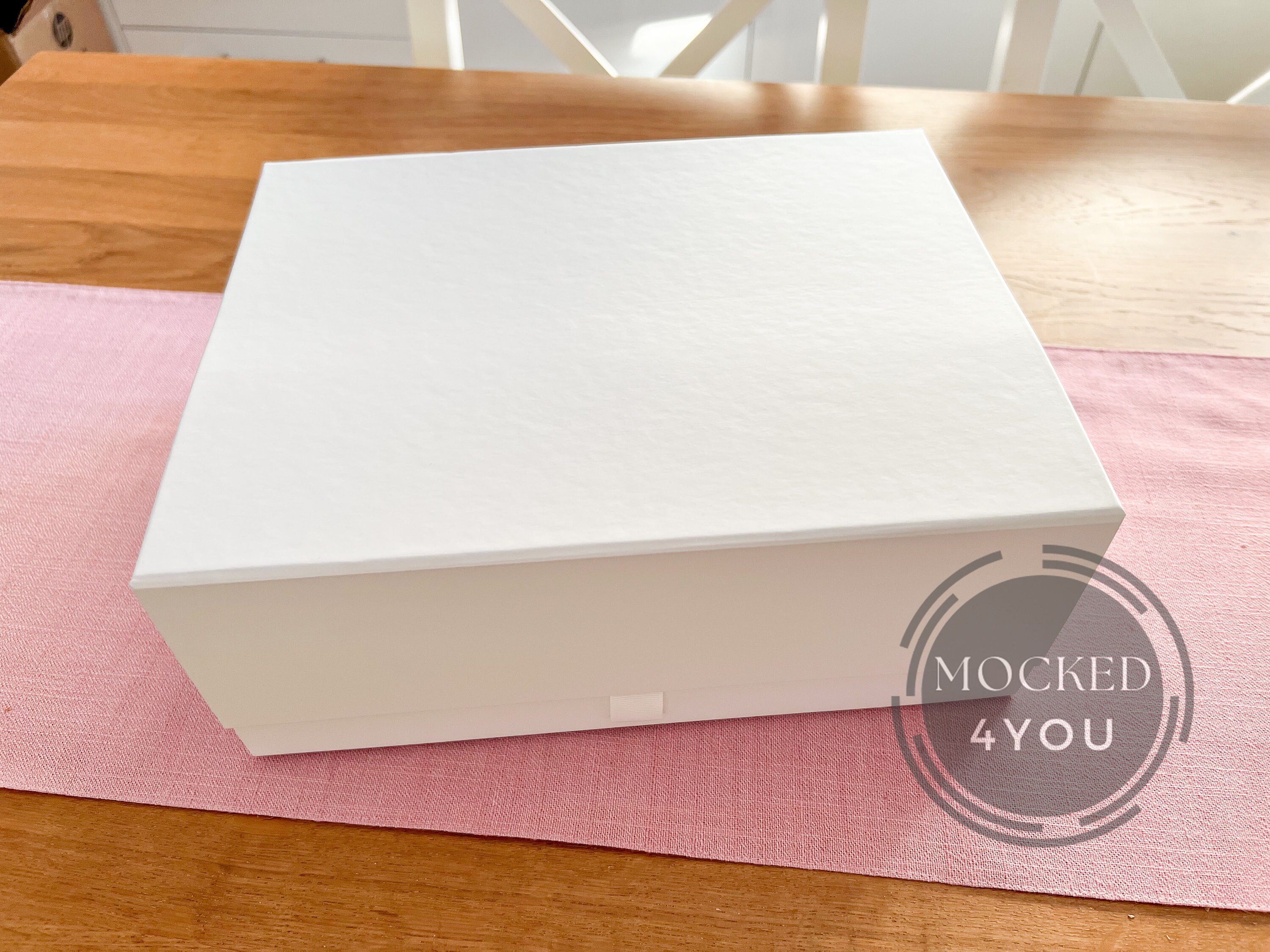 White Gift Box With Lid