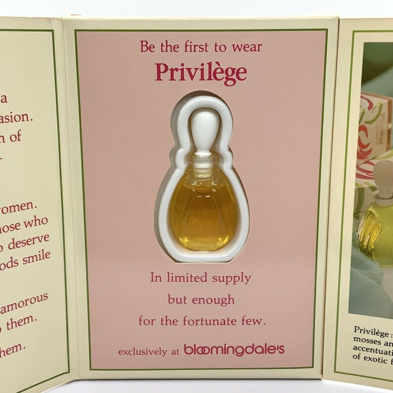 Bloomingdales Exclusive Privilege Parfum .10oz / 3ml Splash - Etsy