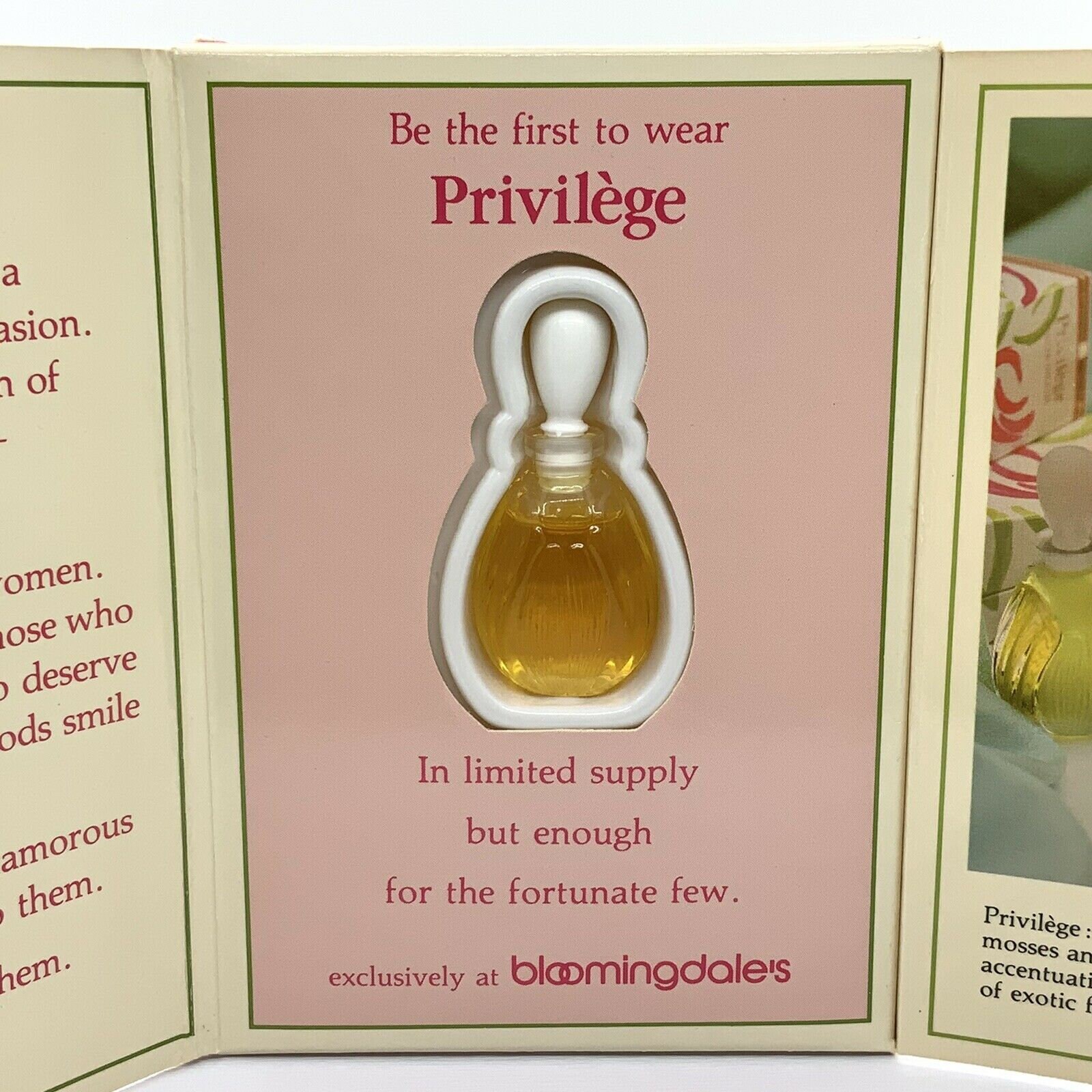 Bloomingdales Exclusive Privilege Parfum .10oz / 3ml Splash - Etsy