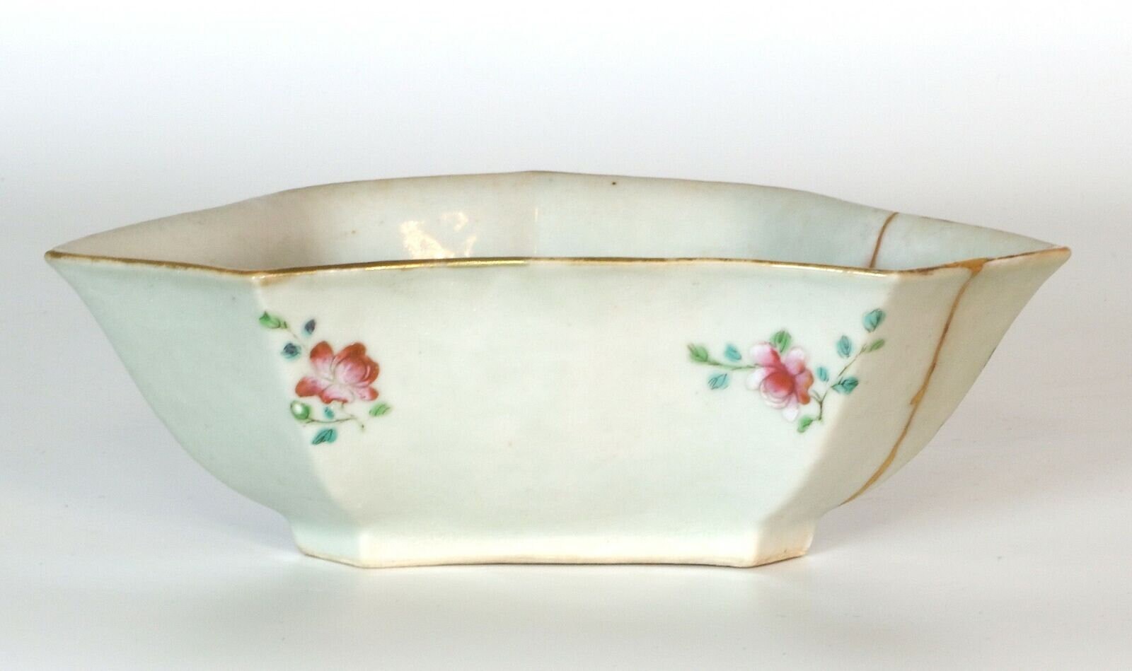 Antique Chinese Bat Shaped Porcelain Bowl With Treasures - Etsy