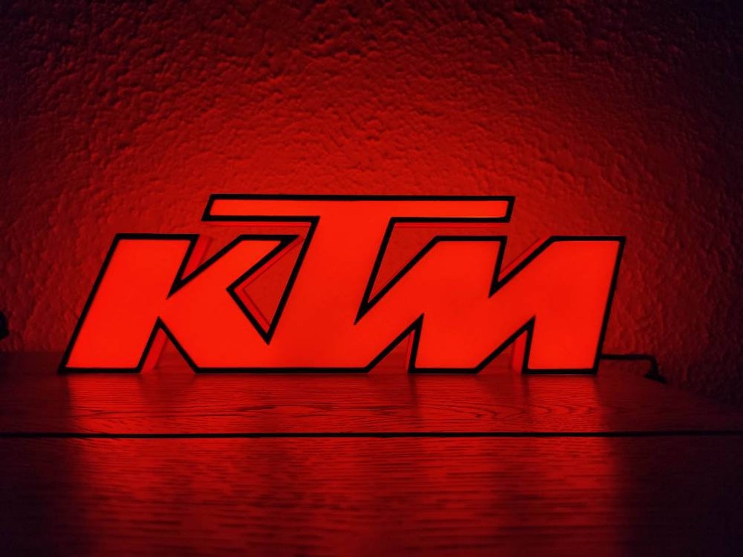 Illuminated Logo Lamp 3D LED Night Light KTM Emblem, Adjustable ...