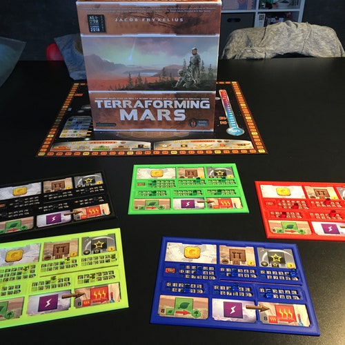 Player Card Overlay Mats for the Board Game Terraforming Mars | Etsy