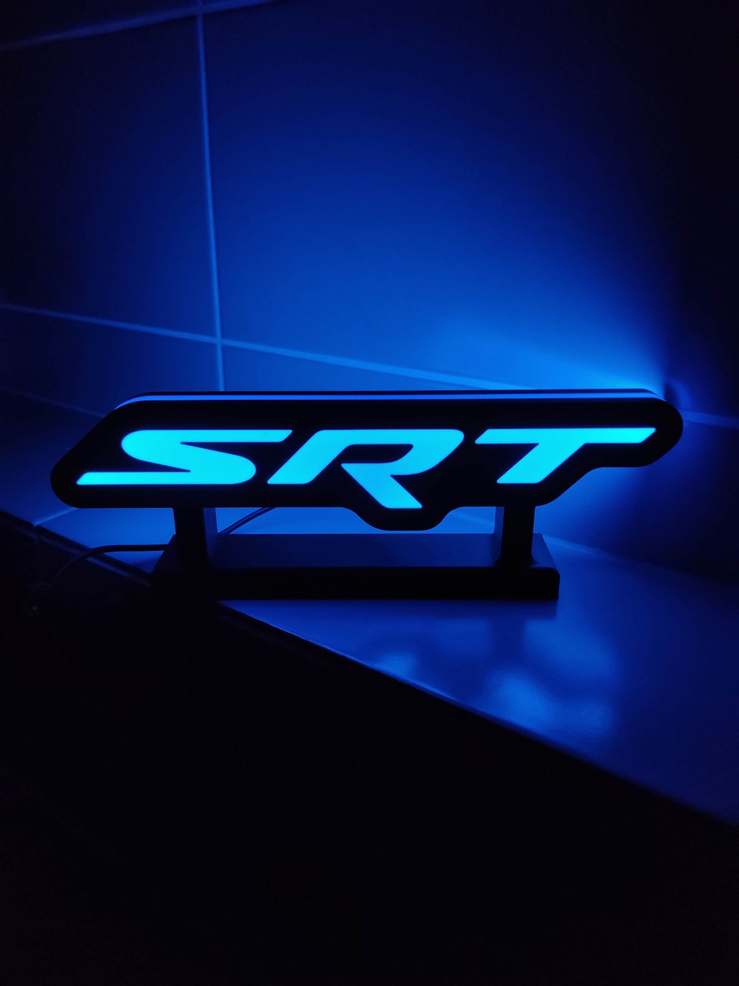 Illuminated Logo Lamp 3D LED Night Light SRT Emblem - Etsy