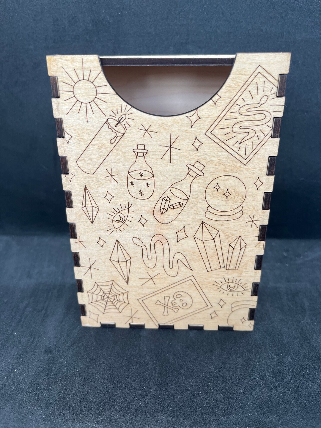 Large Witch Design Tarot Card Box - Etsy