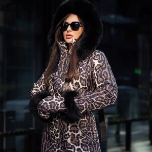 Leopard Women Ski Jumpsuit for Women and Children Kids Snowsuit ...