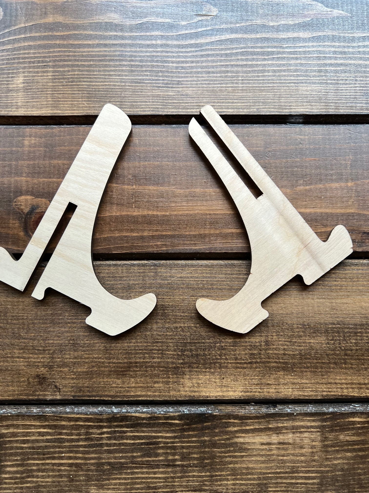 Laser Cut Unfinished Wood Easel 2 Piece for Tiered Trays - Etsy