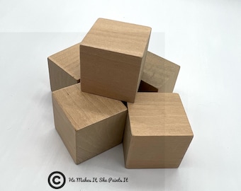 Wooden Blocks 1 Inch - Etsy