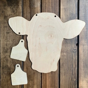 Wooden Cow - Etsy