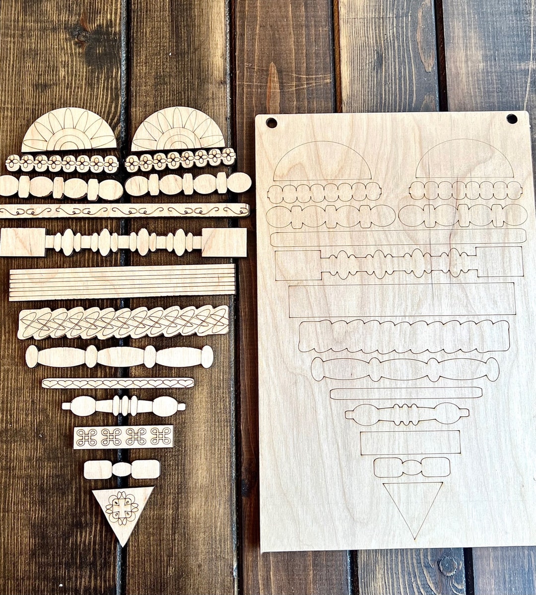 Laser Cut Unfinished Wood Spindle Project Heart - Etsy
