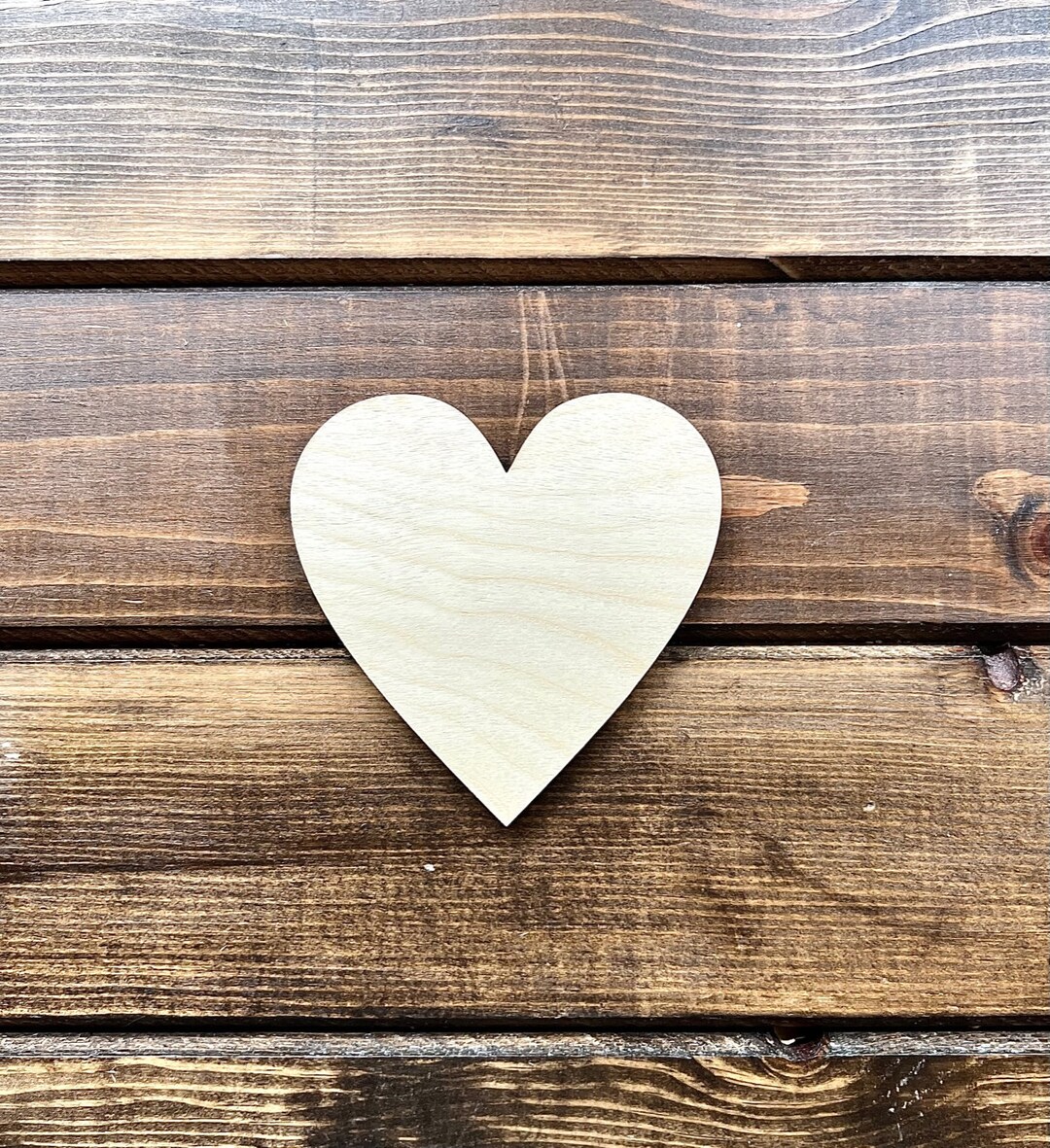 Small Heart Wood Shape Cut Out Blank - Etsy