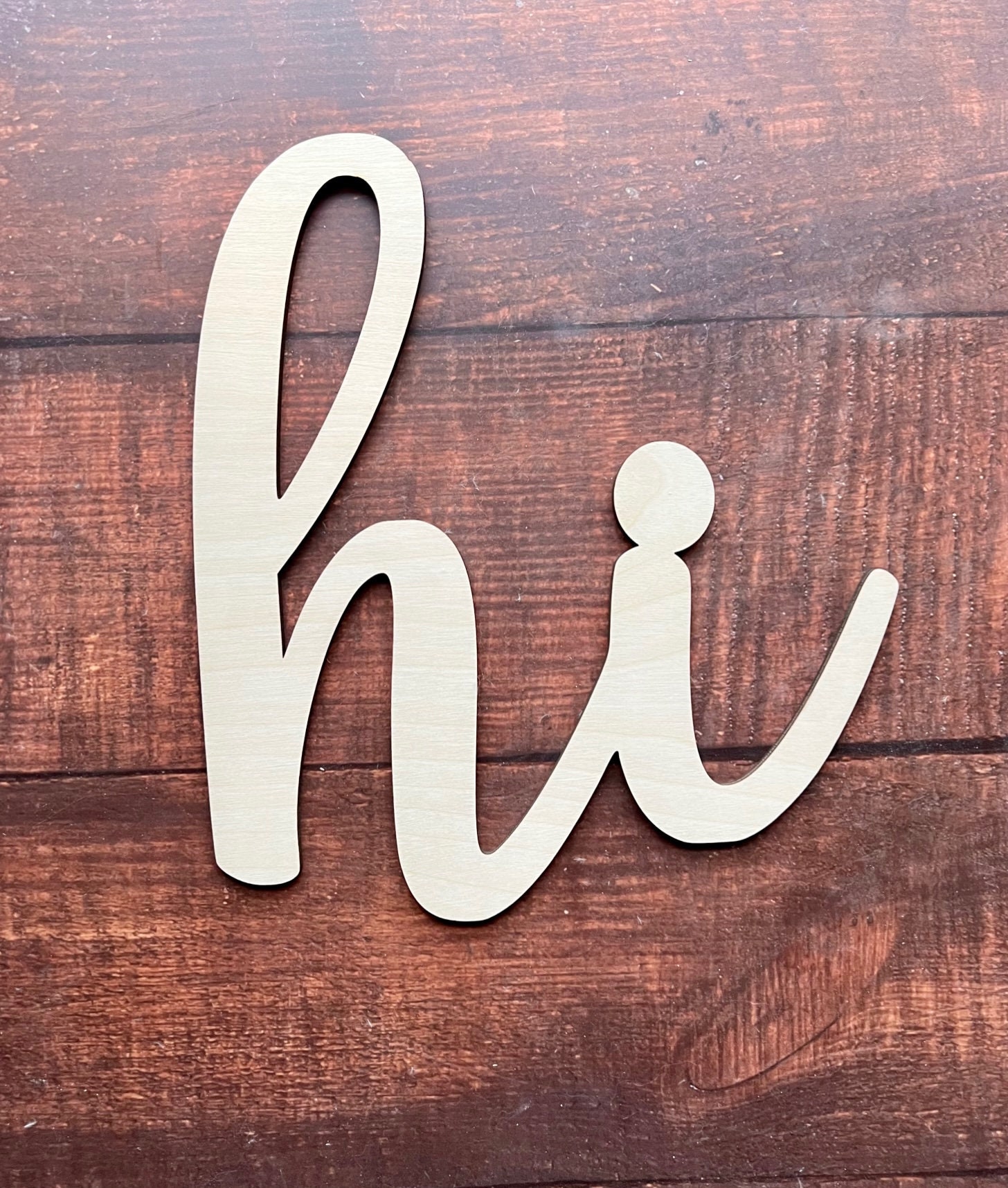 Laser Cut HI for Wood Signs or Crafts - Etsy